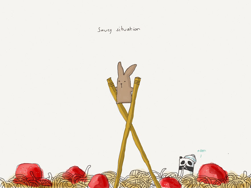 Little bunny in a big world - Setaprint, an archive for visual inspiration