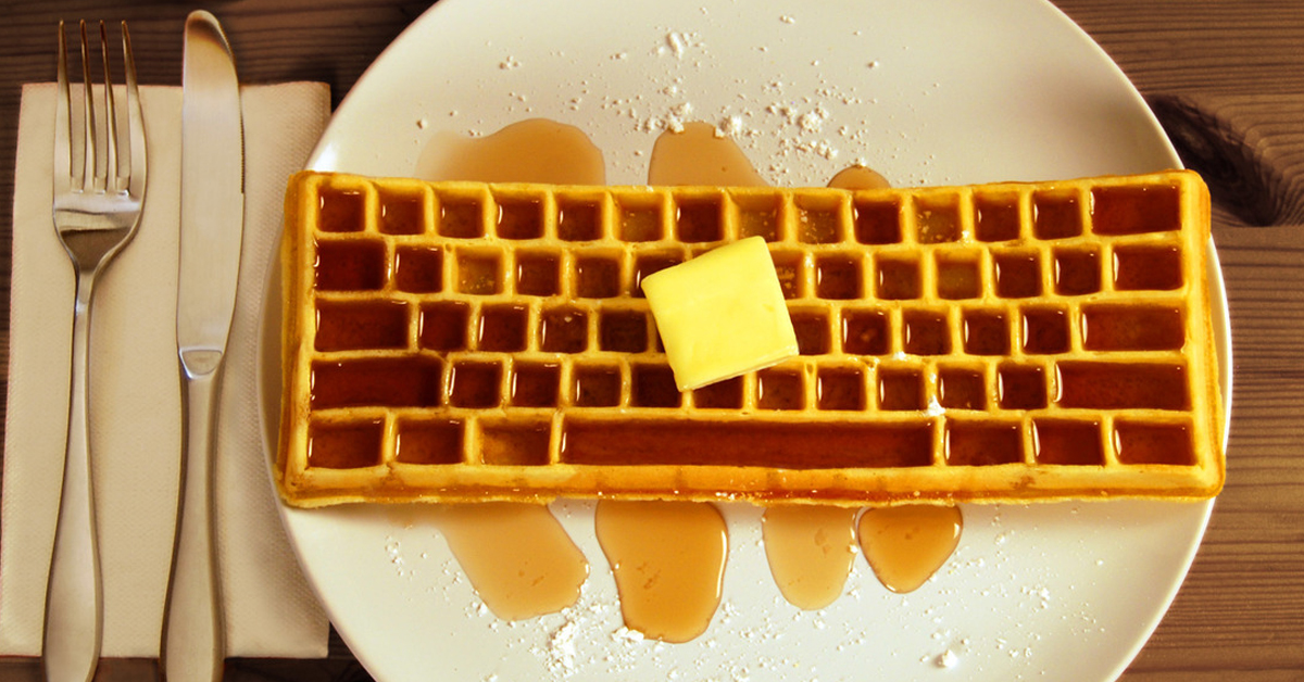 The keyboard waffle iron - Setaprint, an archive for visual inspiration