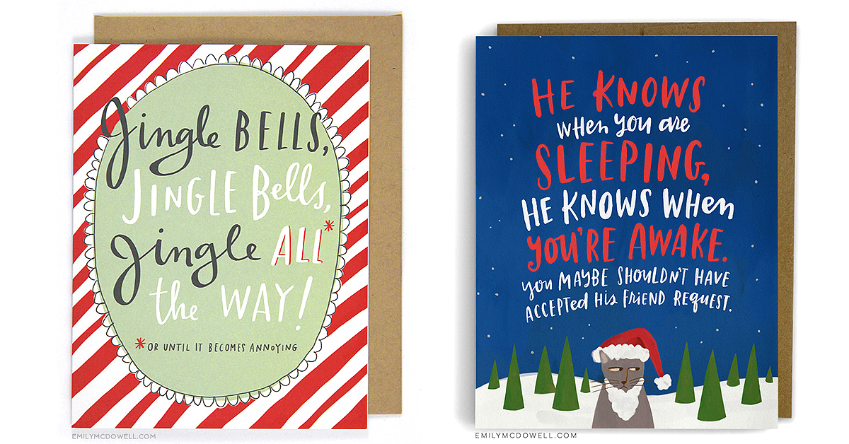 My favorite funny Christmas cards - Setaprint, an archive for visual ...