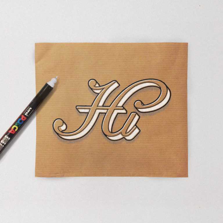 Hand painted letters on kraft paper by James Lewis - Setaprint, an ...