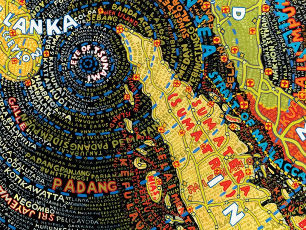 Typographic maps by Paula Scher - Setaprint, an archive for visual ...